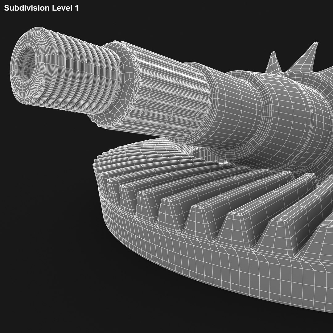 3d Model Realistic Pinion Gear