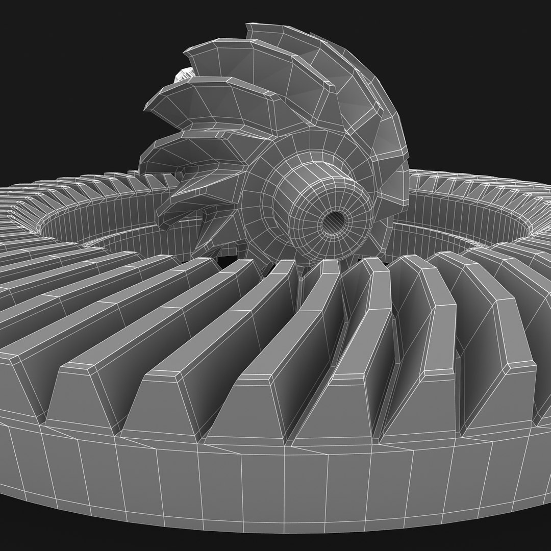 3d Model Realistic Pinion Gear