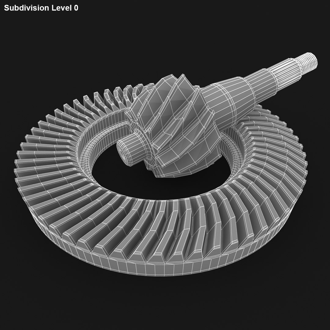 3d Model Realistic Pinion Gear