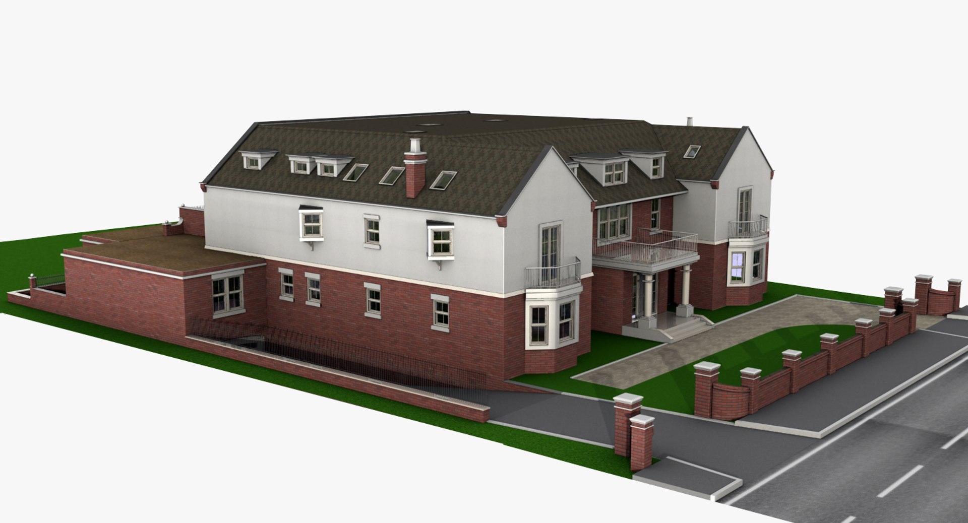 3d British House Model