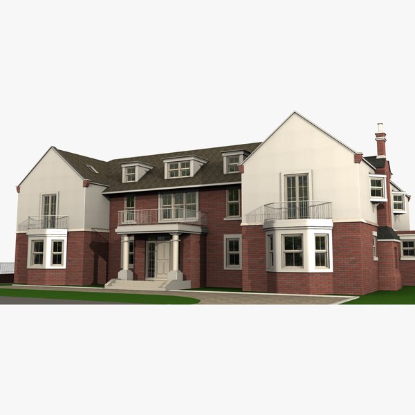 3d british house model