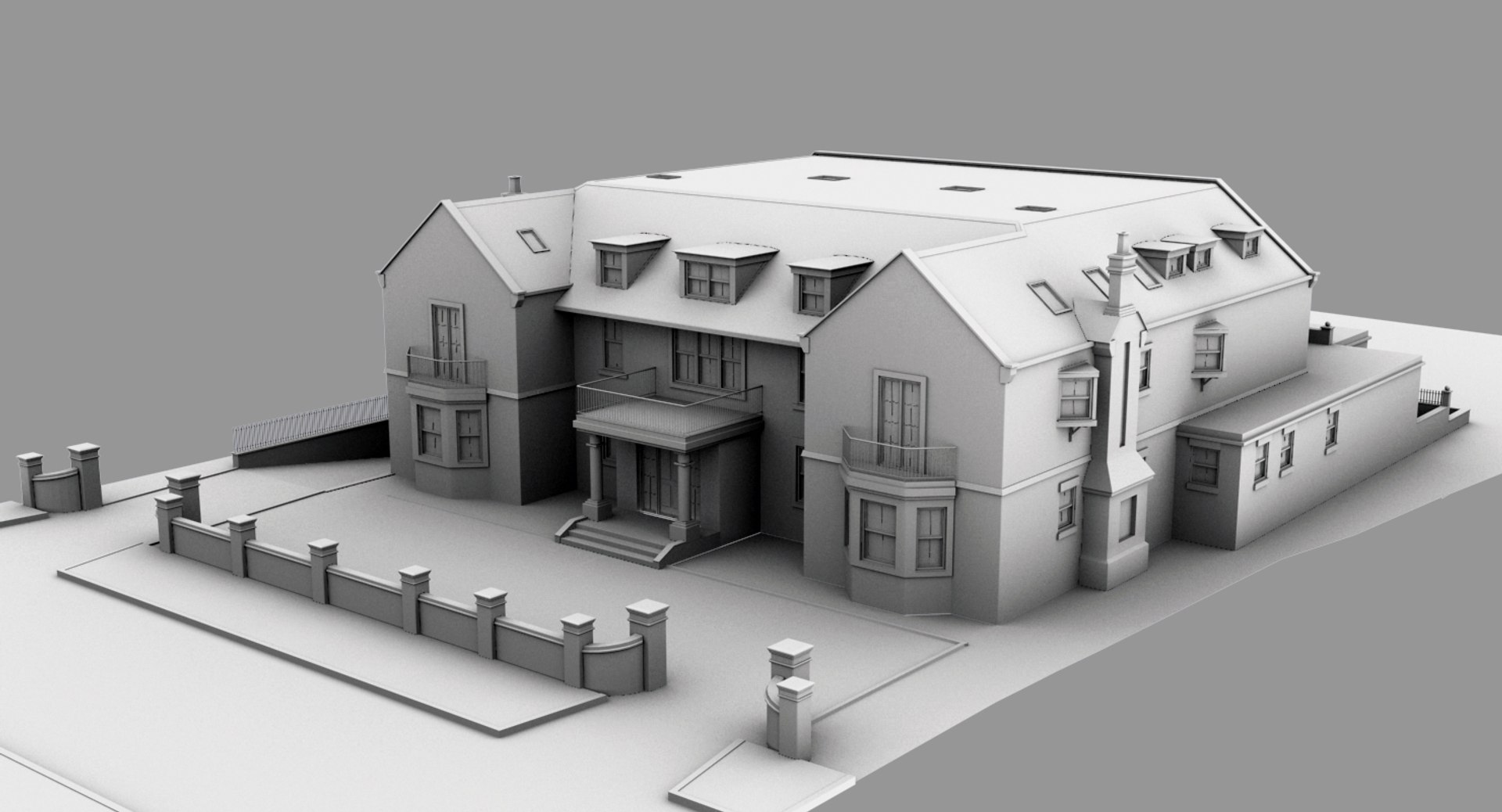 3d British House Model