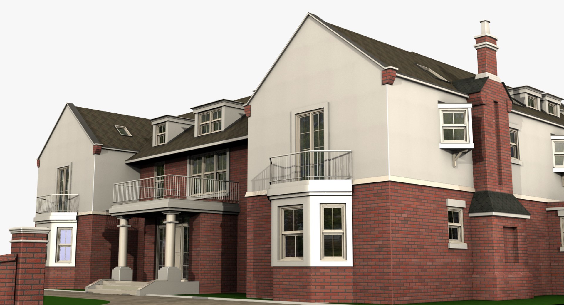 3d British House Model
