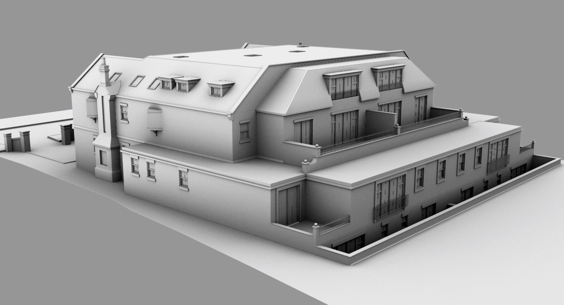 3d British House Model
