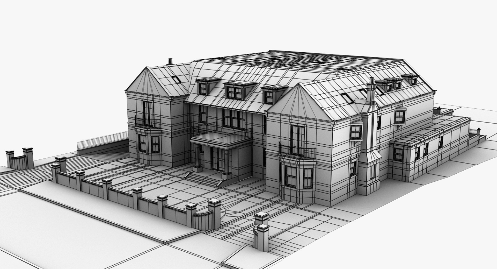 3d British House Model
