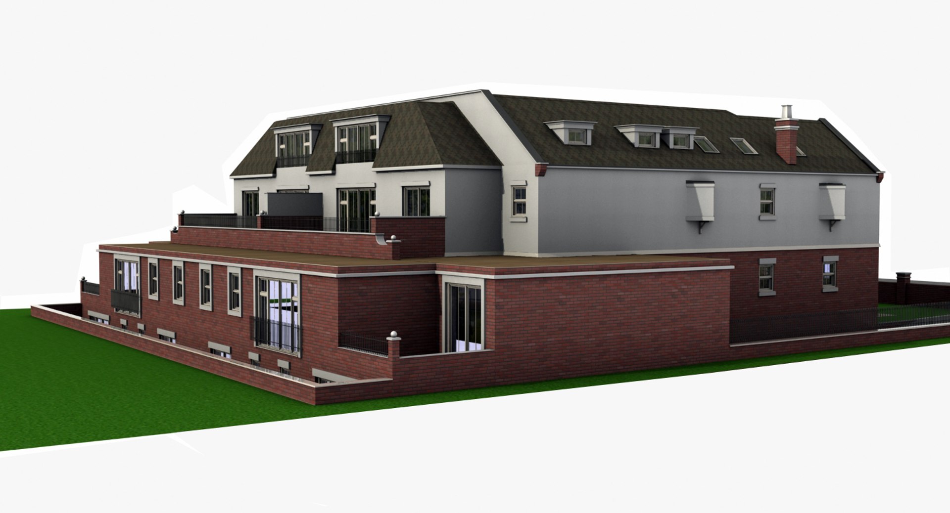 3d British House Model