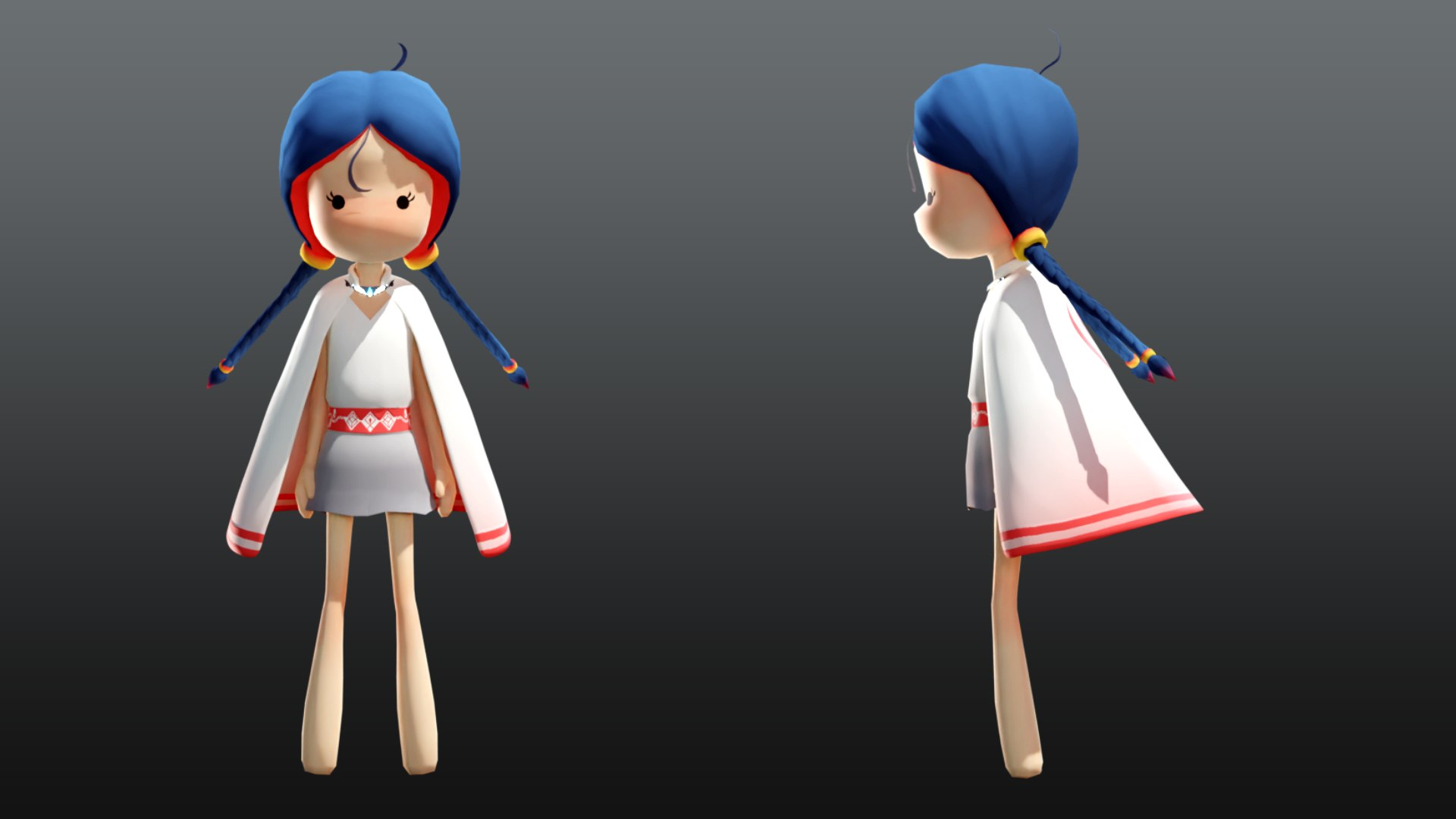 3D Model Azie Girl Toon N3 - TurboSquid 1879639