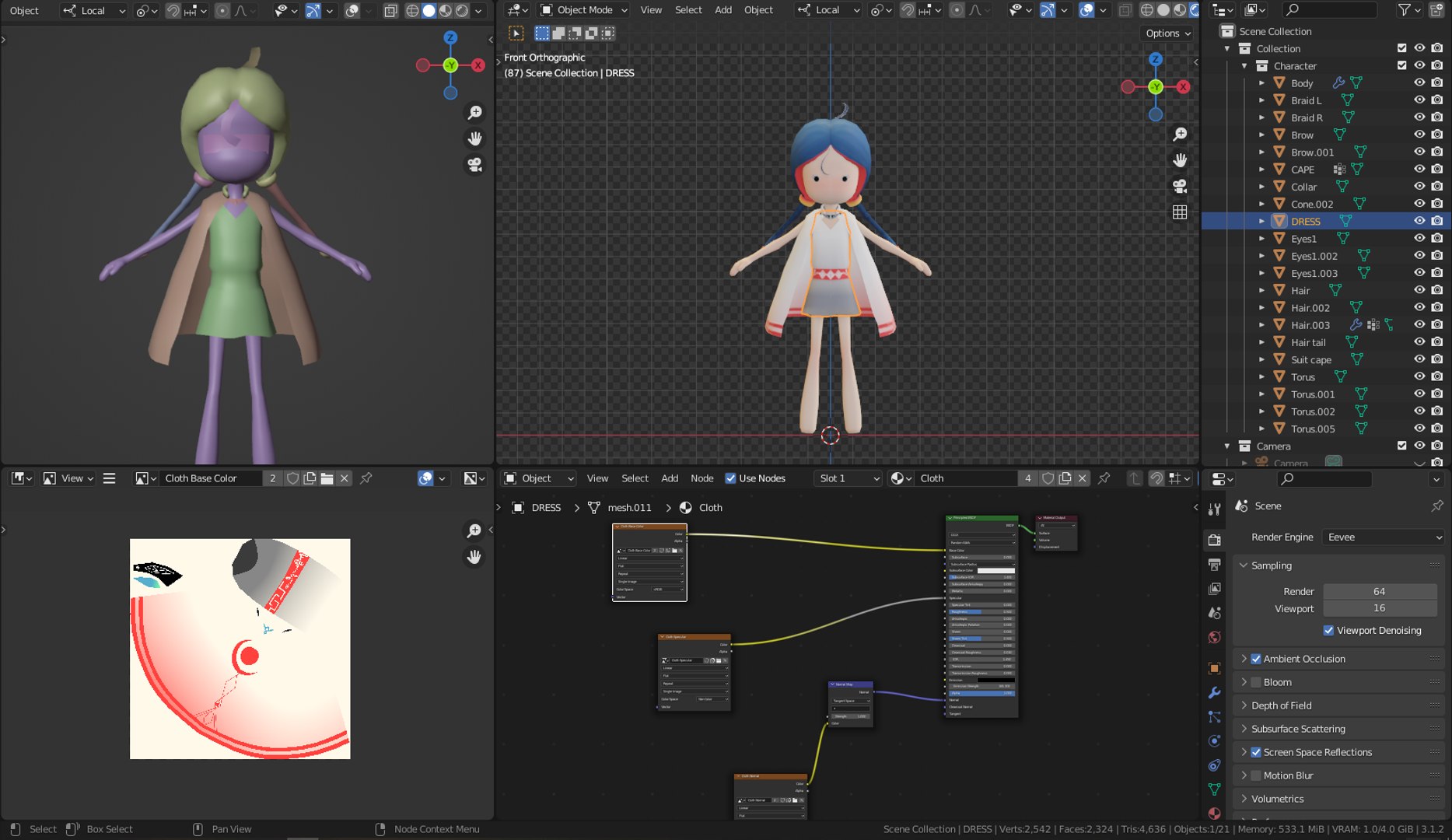3D Model Azie Girl Toon N3 - TurboSquid 1879639
