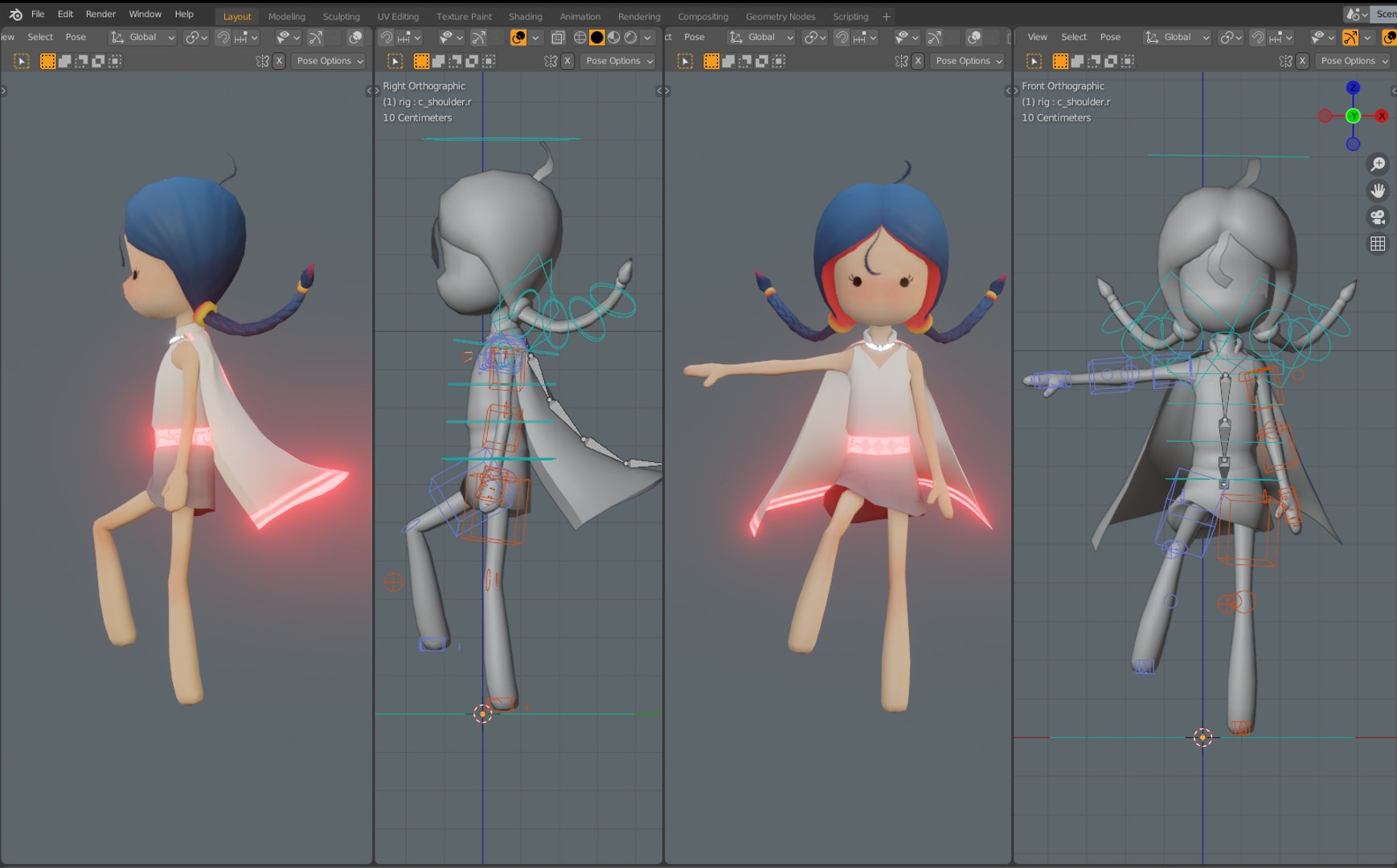 3D Model Azie Girl Toon N3 - TurboSquid 1879639