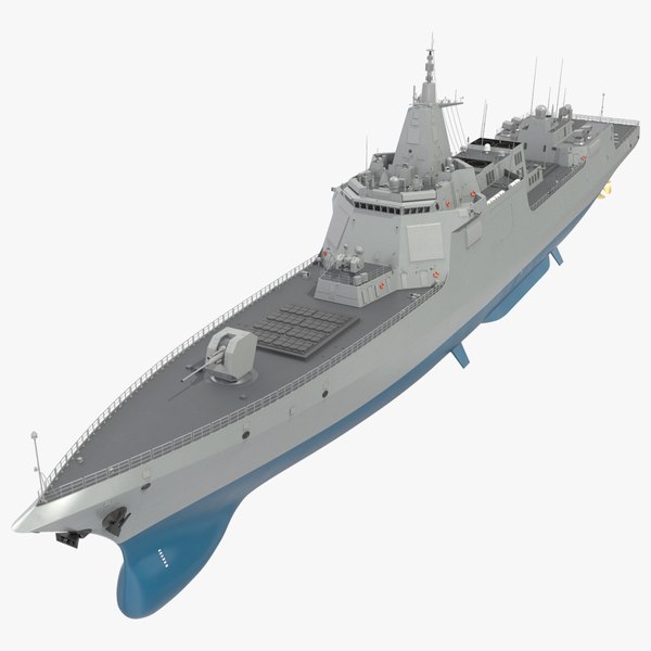 modelo 3d Buque de combate naval furtivo gris - TurboSquid 2412592