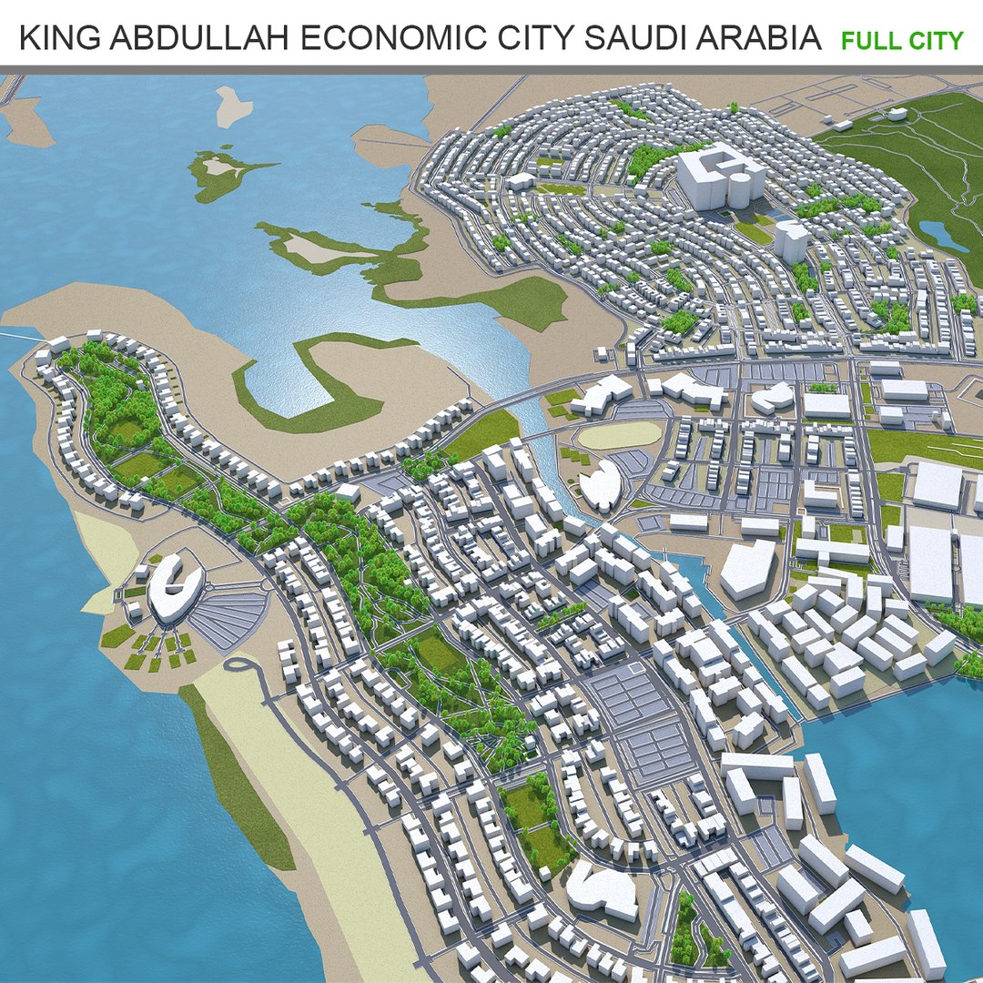 3D King Abdullah Economic City Saudi Arabia - TurboSquid 1718902