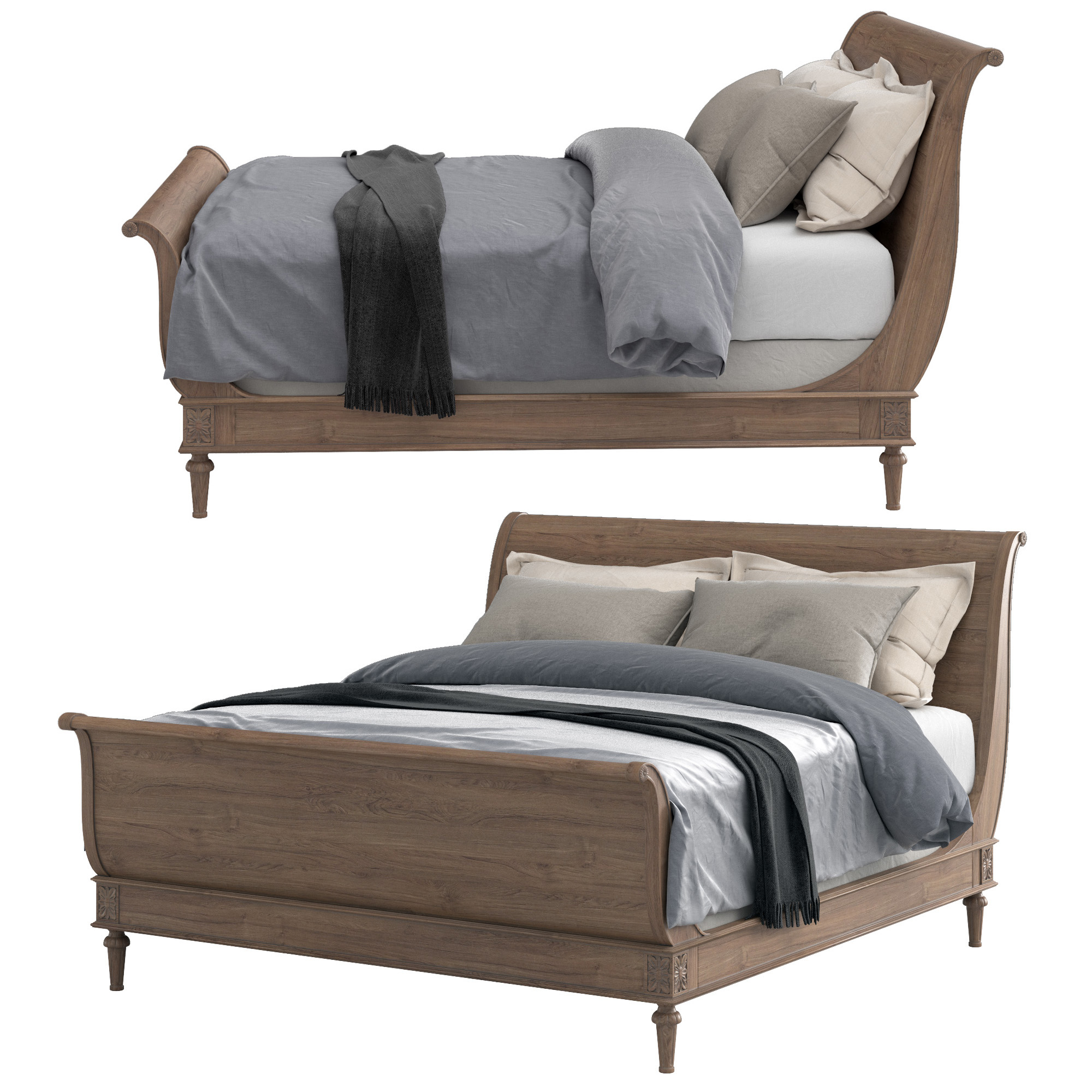 3D rh bed empire - TurboSquid 1681695
