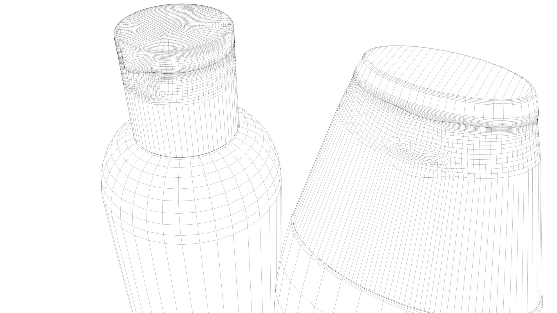 Cosmetic containers 3D model - TurboSquid 1809593