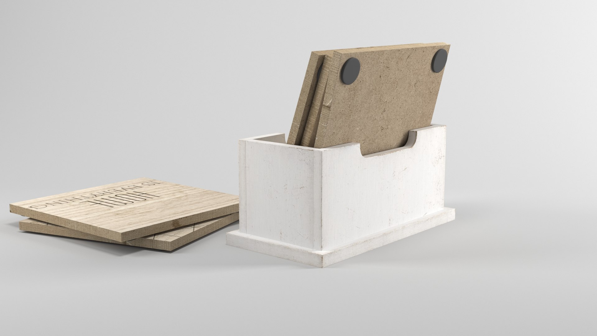 3D drinks coaster set - TurboSquid 1447721