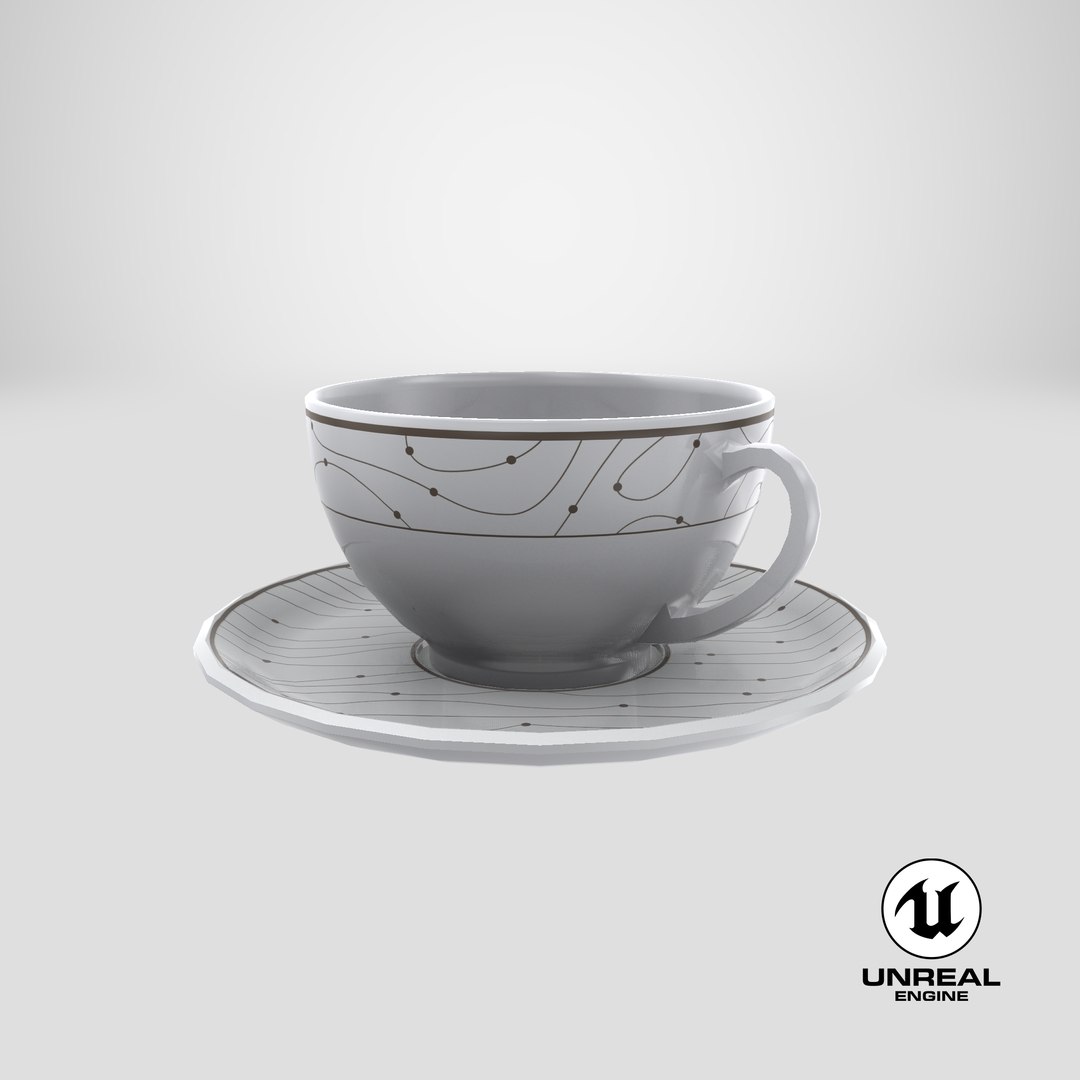 3d Cup Subdivided Model