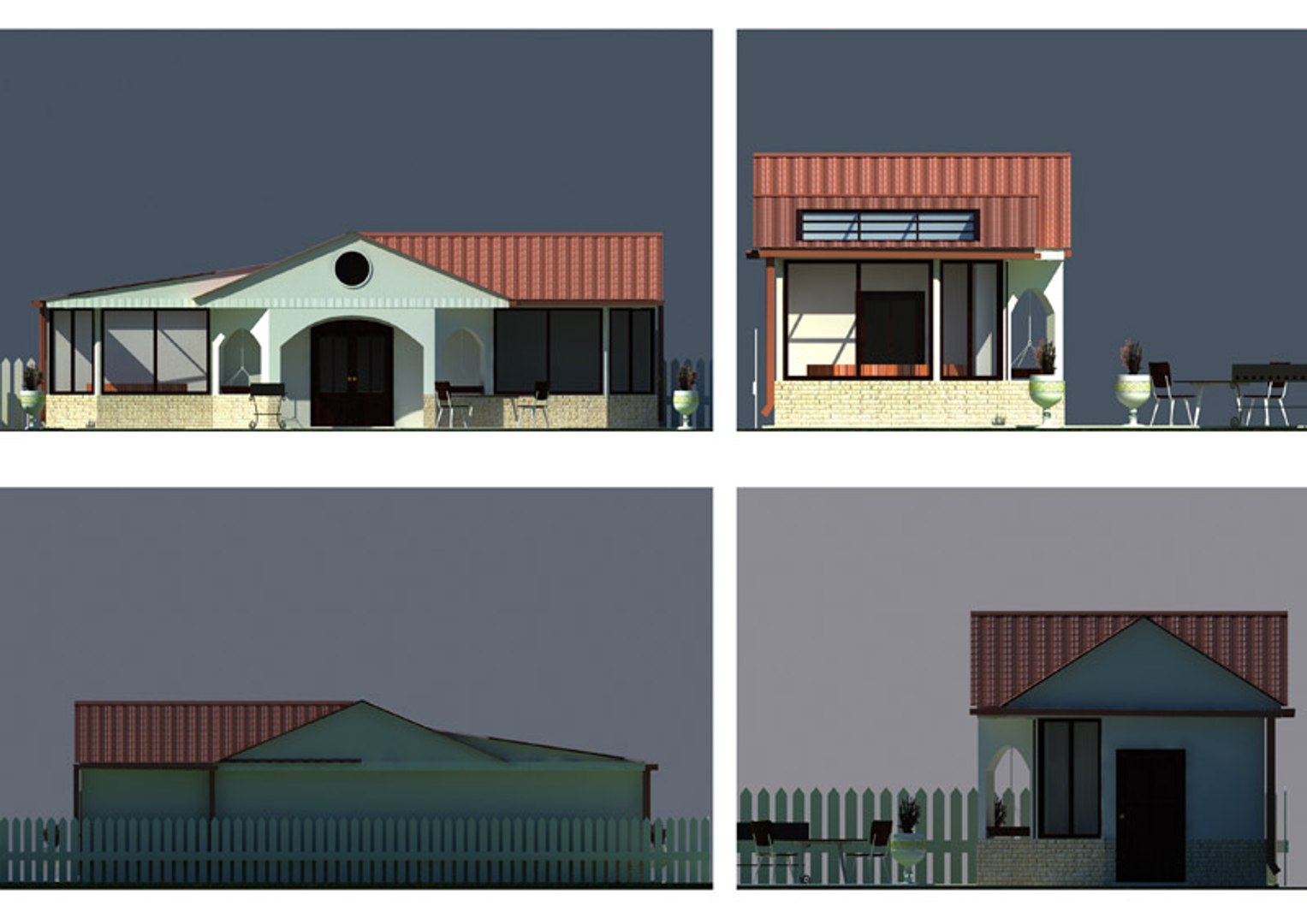 3d Backyard House