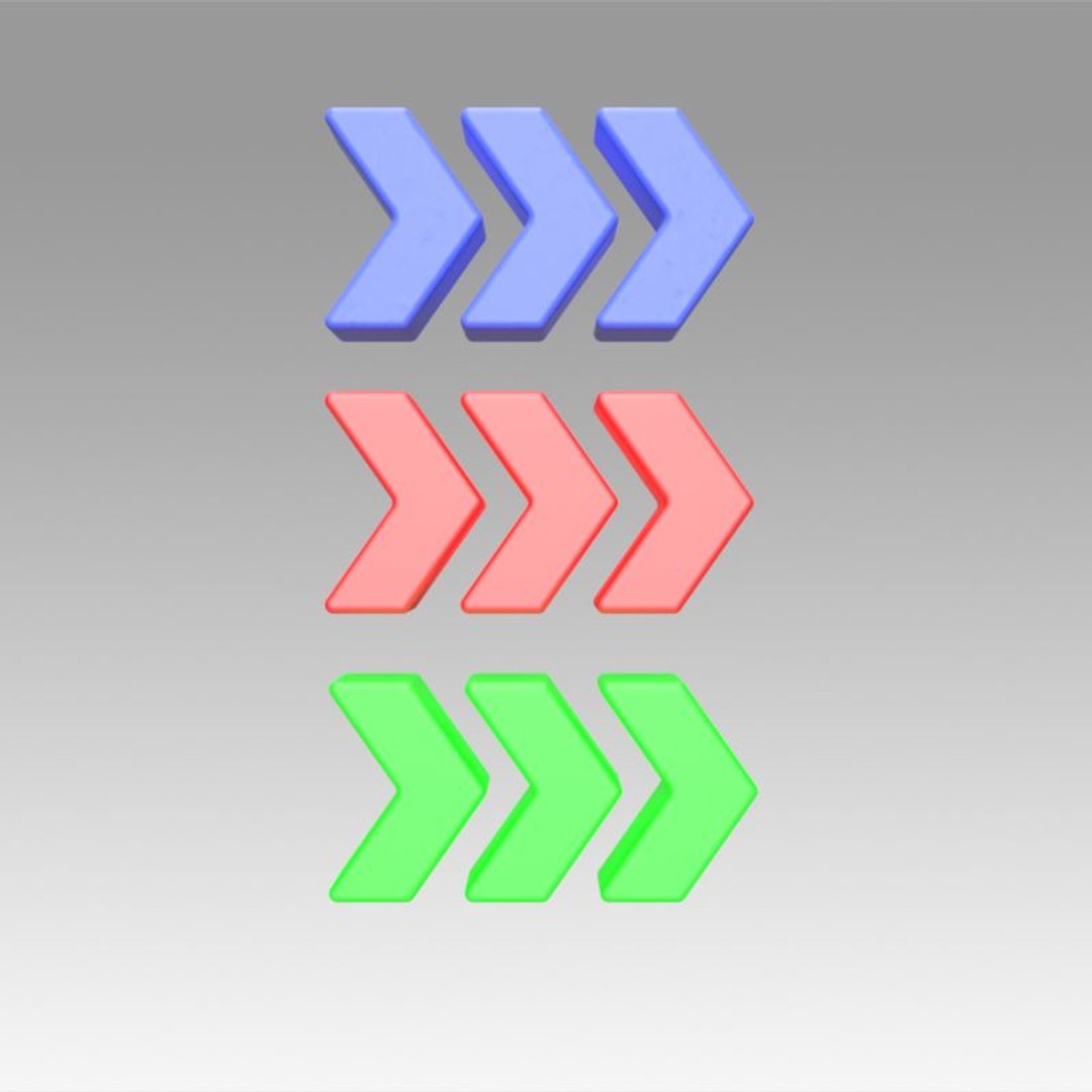 Arrow Sign 3D Model - TurboSquid 1304904