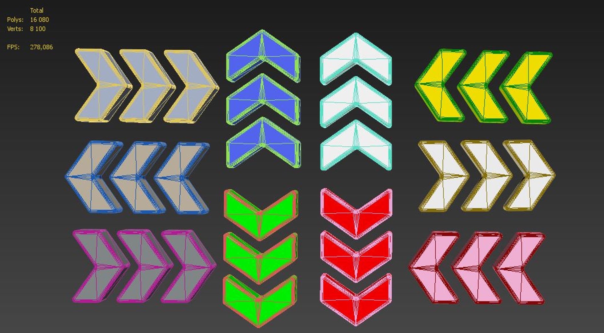 Arrow Sign 3D Model - TurboSquid 1304904