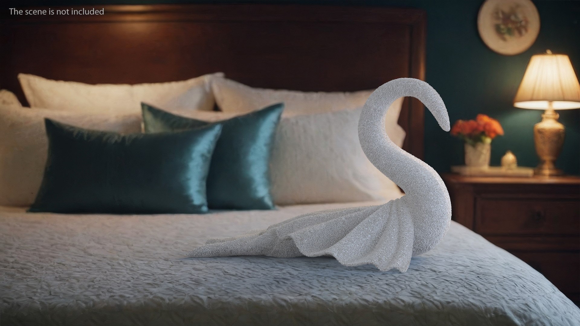 Towel Swan With Spread Wings White Fur 3D Model - TurboSquid 2224986