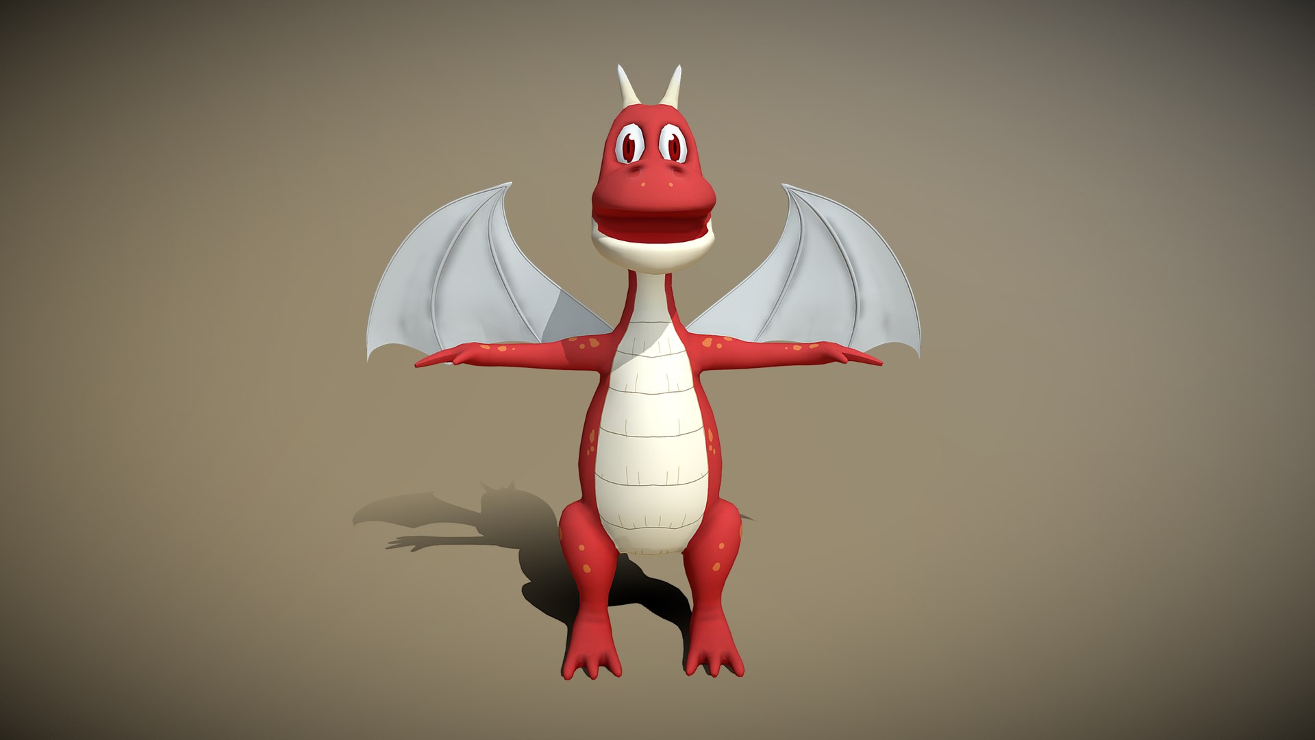 3D Cartoon Dragon - TurboSquid 2026884