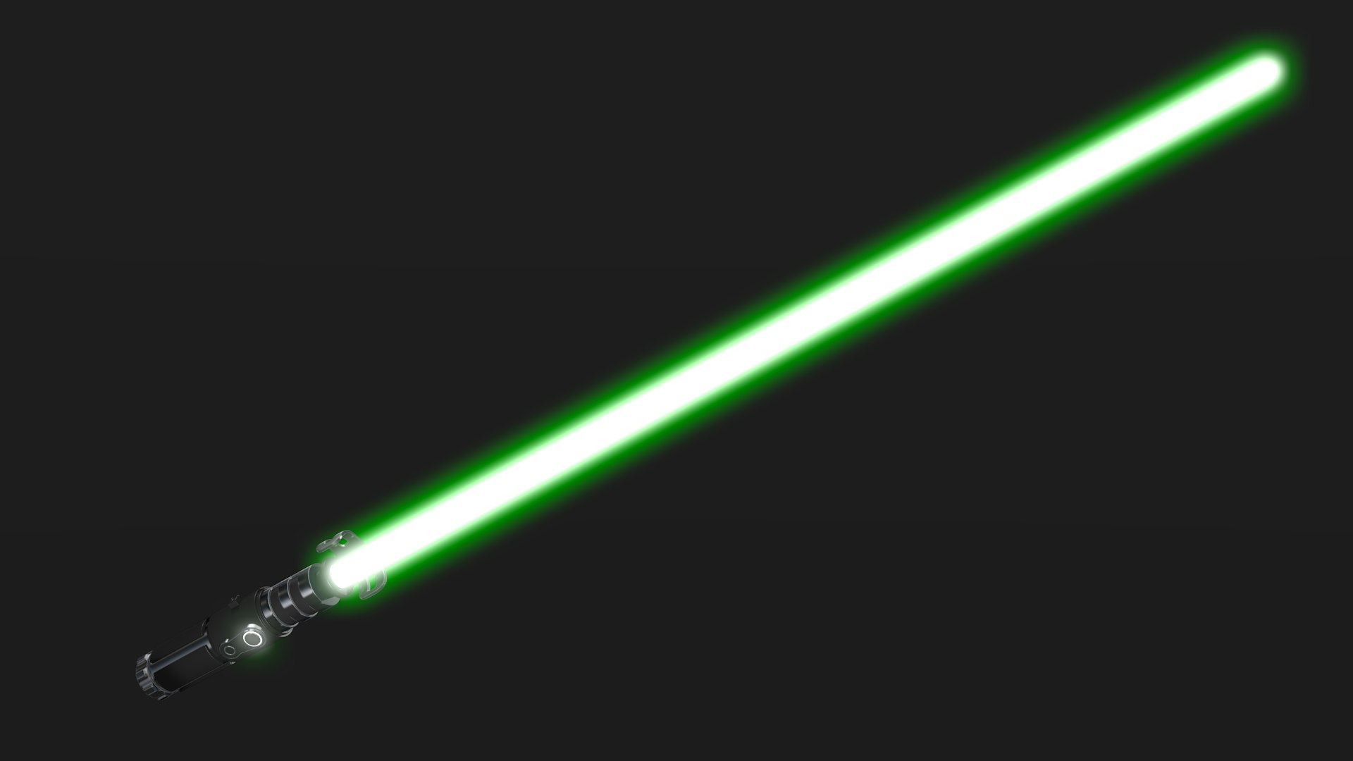 3dsmax Jedi Master Yoda Lightsaber Blade
