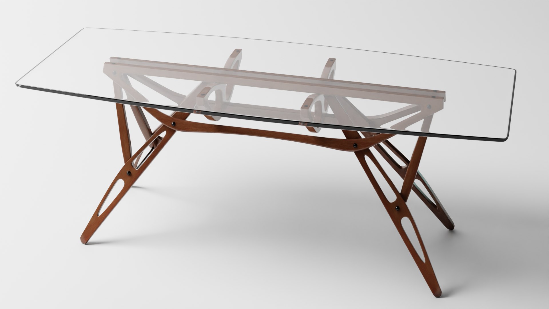 Glass Table 3D Model - TurboSquid 1634547