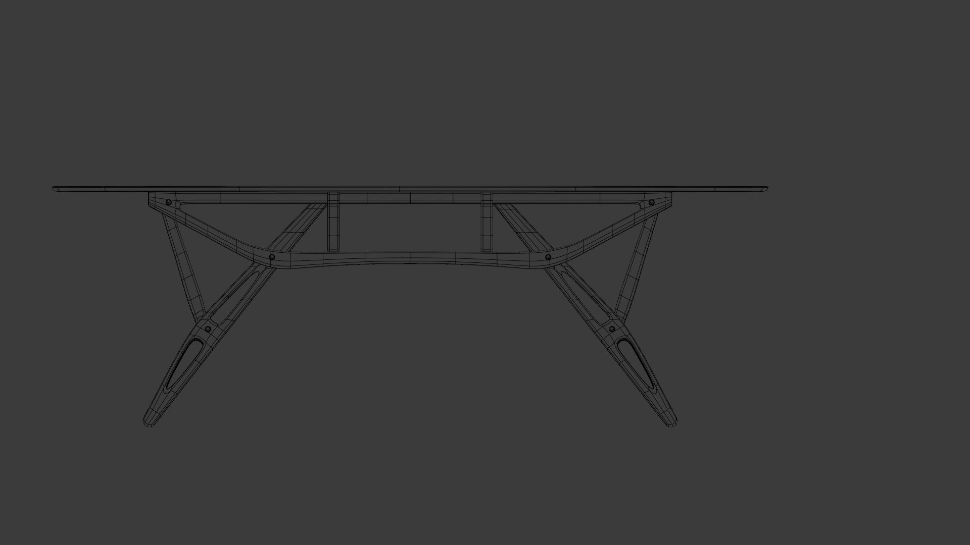 Glass Table 3D Model - TurboSquid 1634547