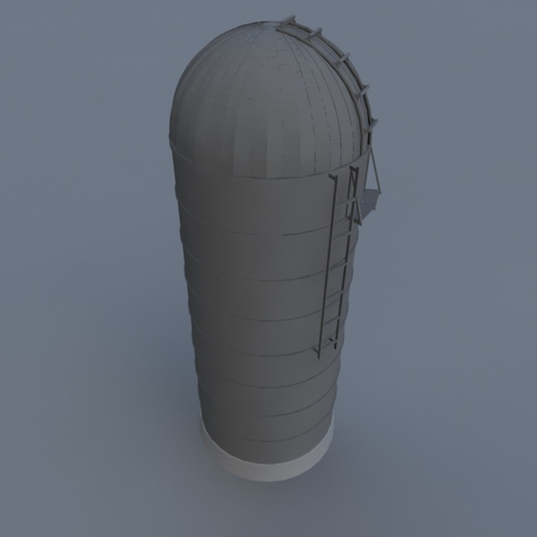 farm silo 3d model