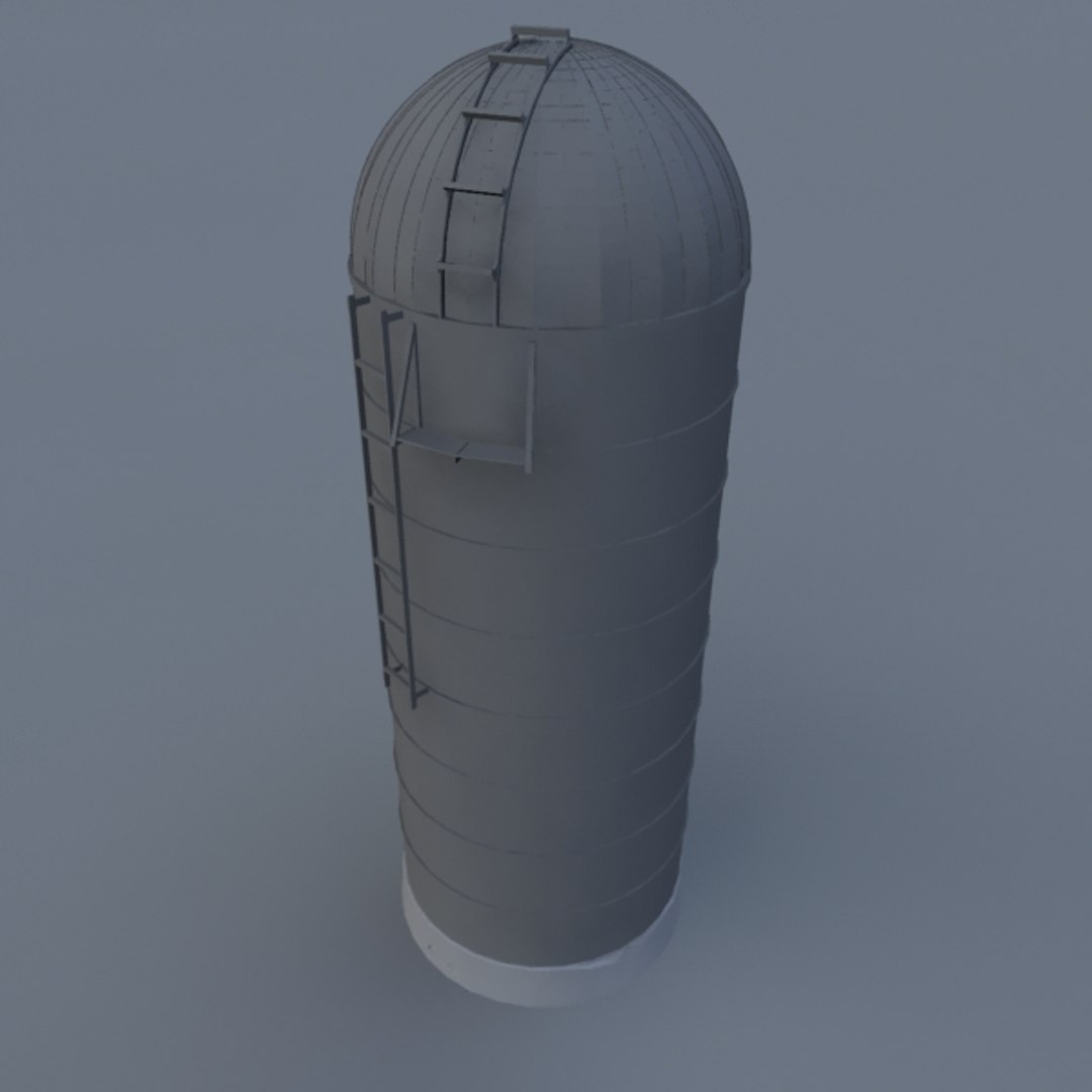 farm silo 3d model