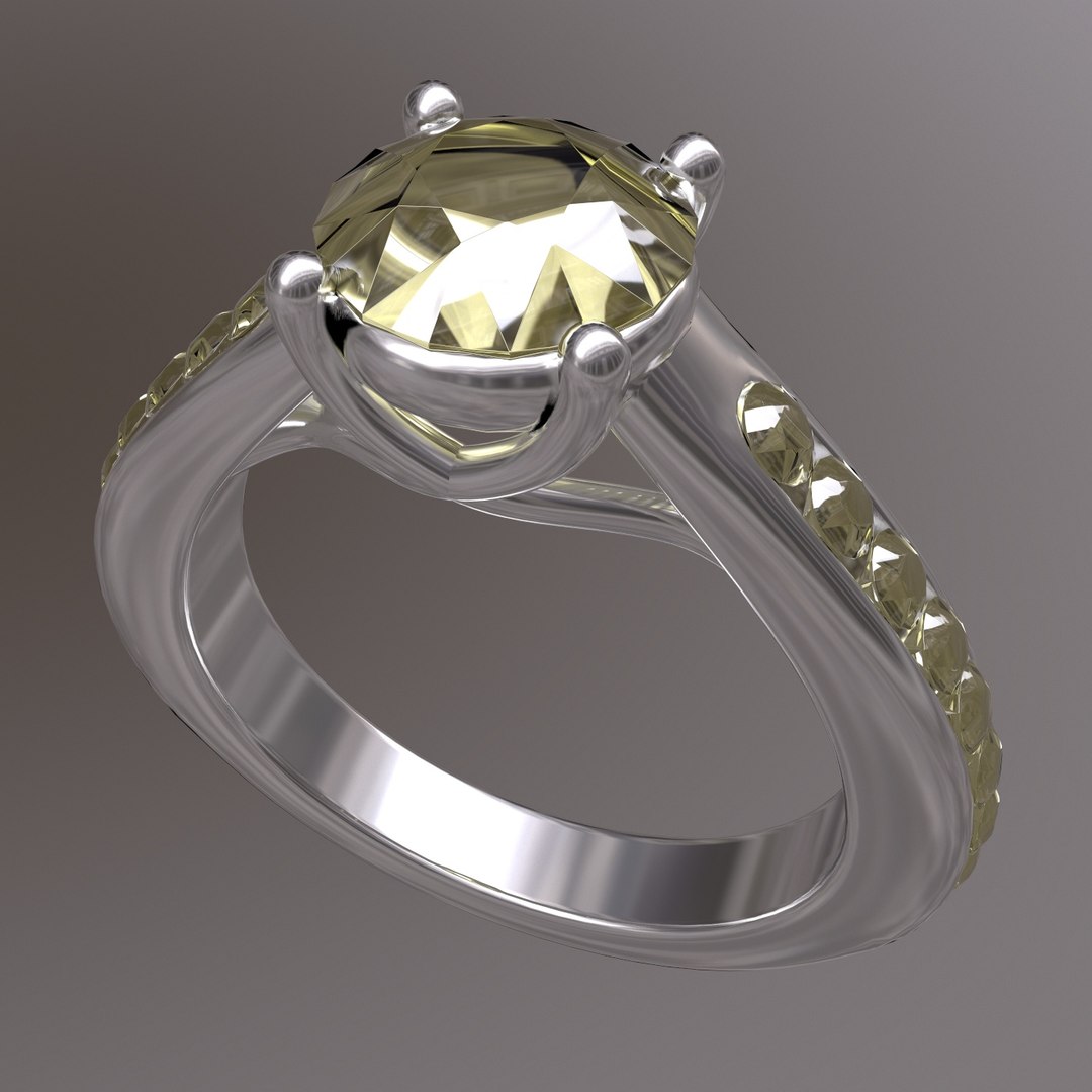 Engagement Ring 3D Model - TurboSquid 1297571