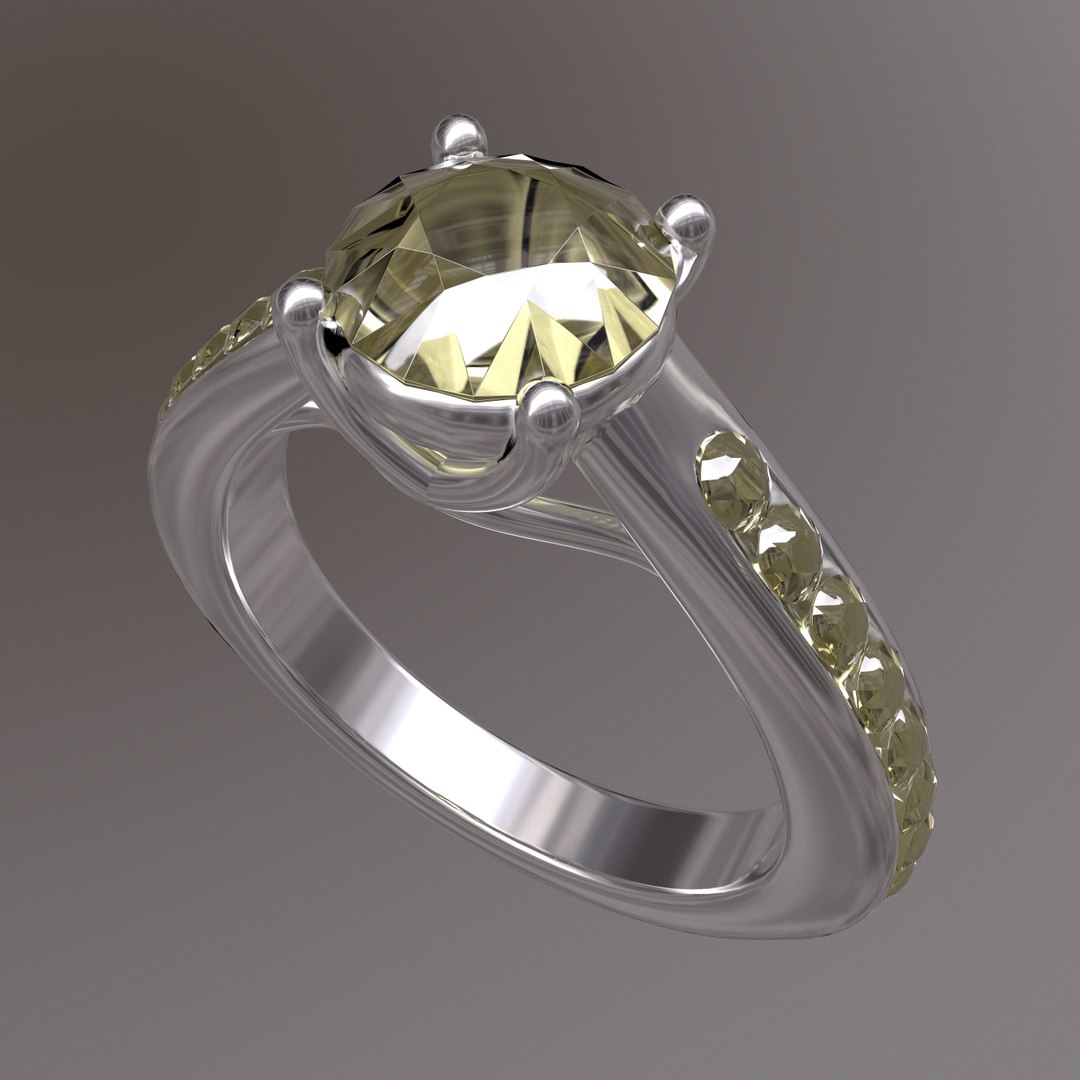 Engagement Ring 3D Model - TurboSquid 1297571