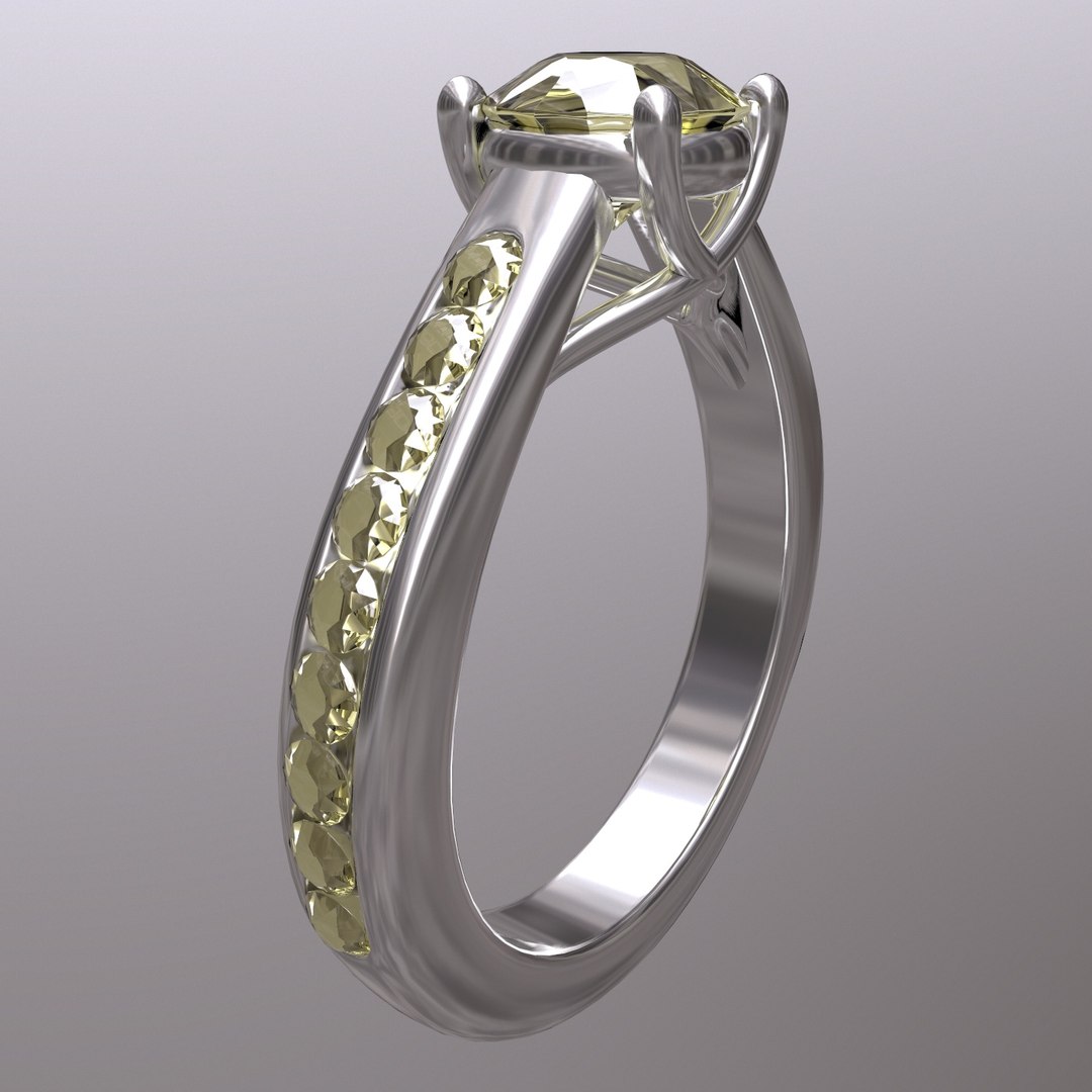 Engagement Ring 3D Model - TurboSquid 1297571