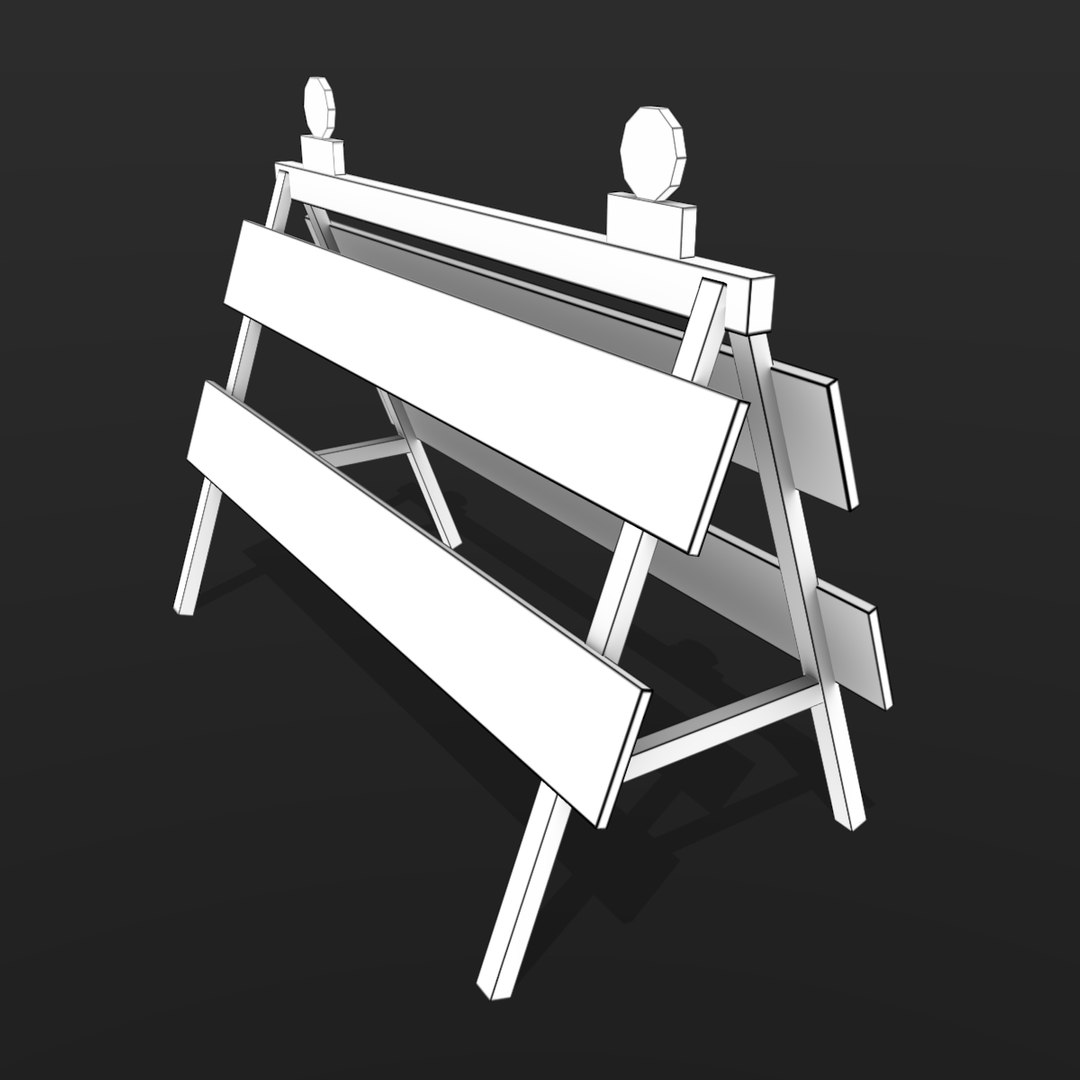 Ready Traffic Barrier 3d 3ds