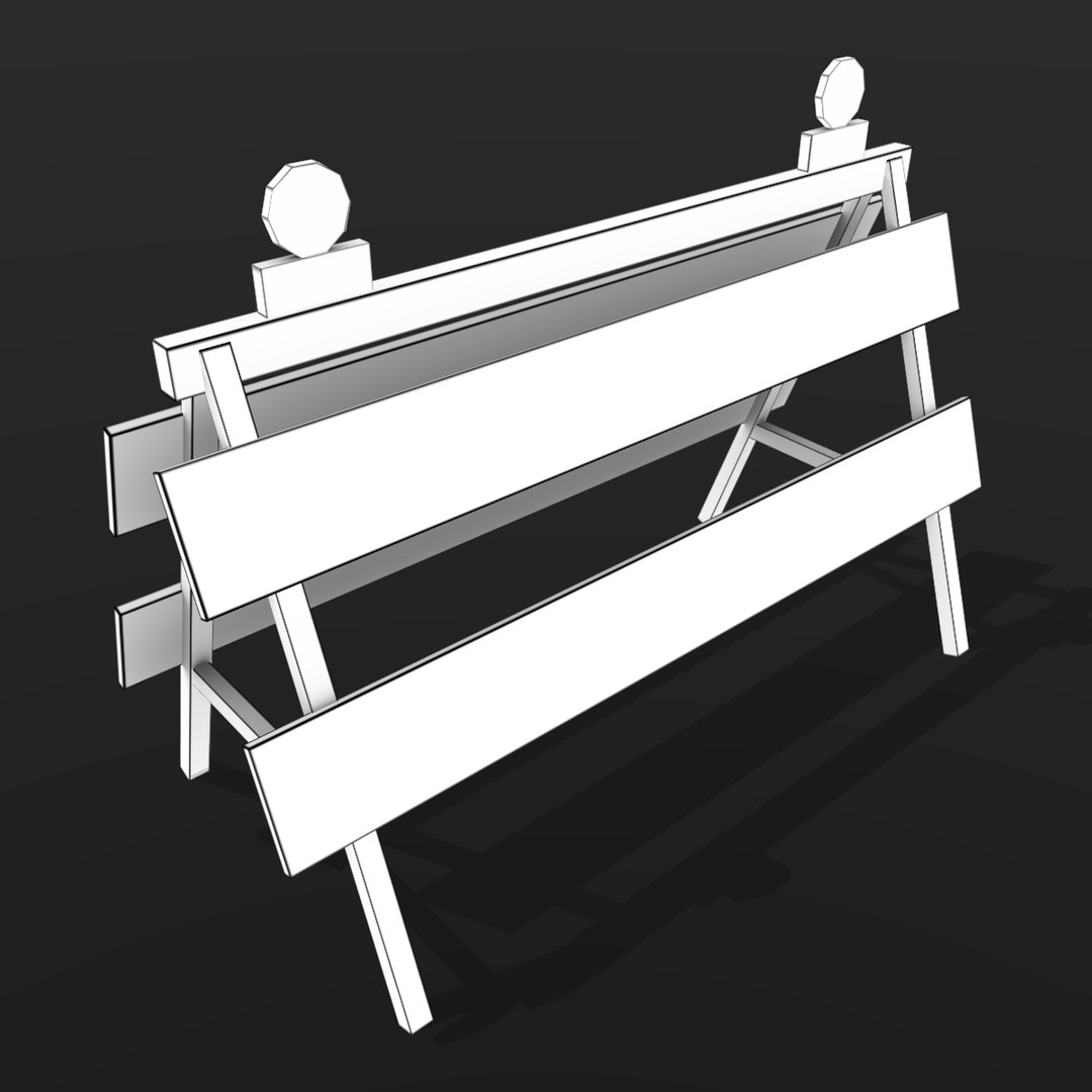 Ready Traffic Barrier 3d 3ds