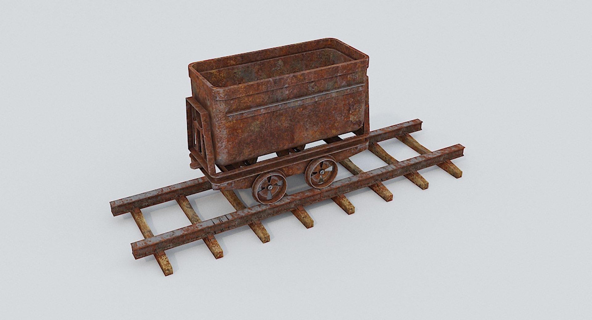 Mine Wagon 8 3D model - TurboSquid 1744026