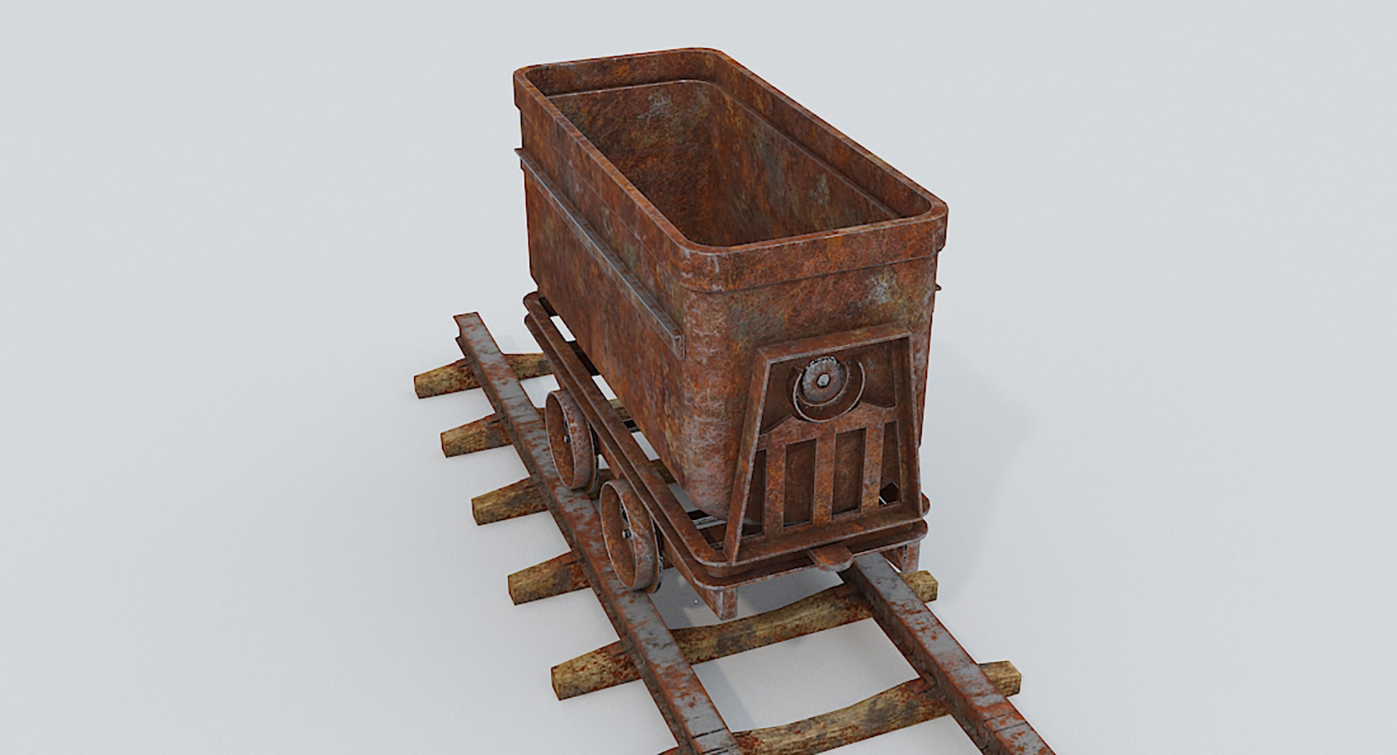 Mine Wagon 8 3D model - TurboSquid 1744026