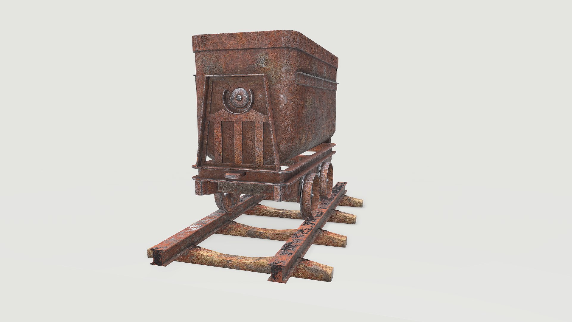 Mine Wagon 8 3D model - TurboSquid 1744026