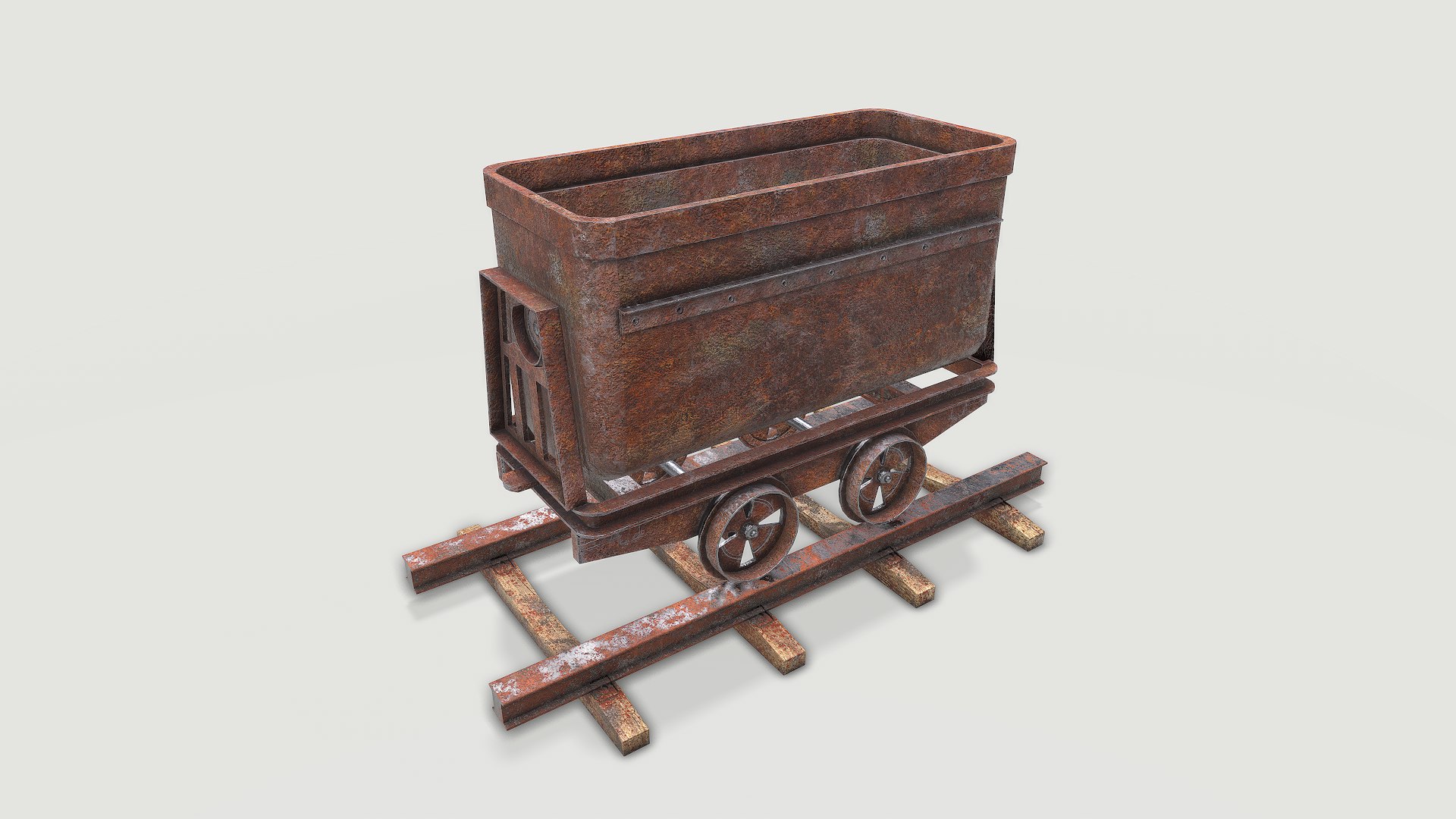 Mine Wagon 8 3D model - TurboSquid 1744026