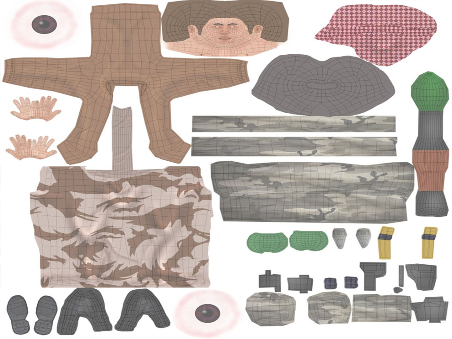 Military Human 3d Model