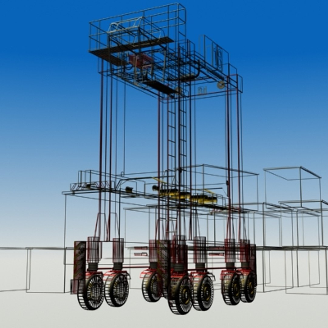 3d Straddle Carrier Model