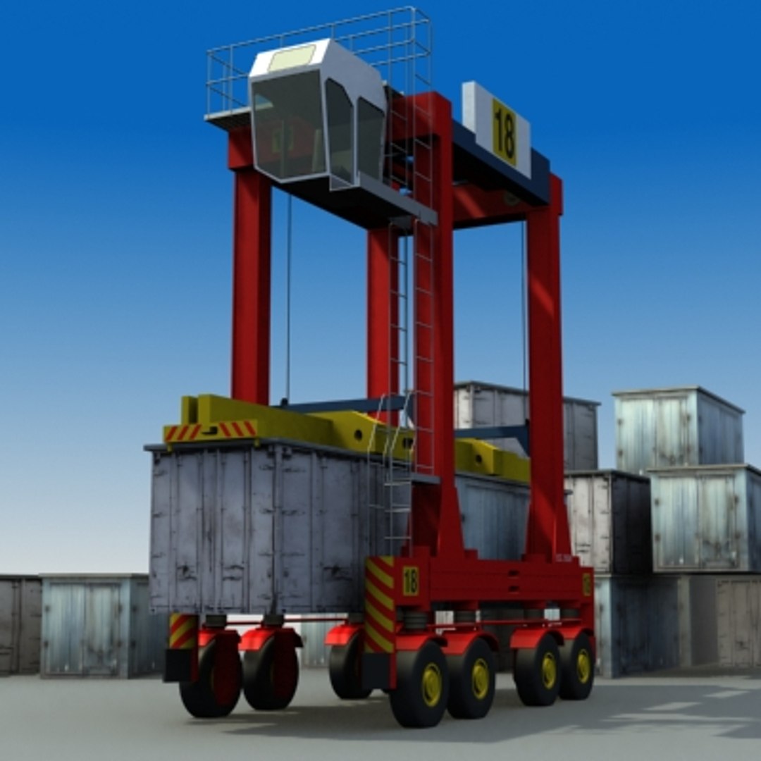 3d Straddle Carrier Model