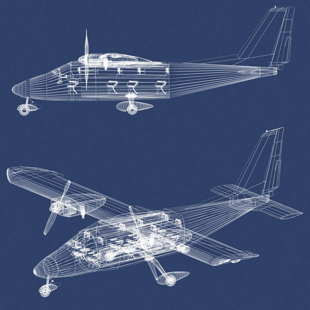 3D Partenavia P68 Commuter Model - TurboSquid 1388467