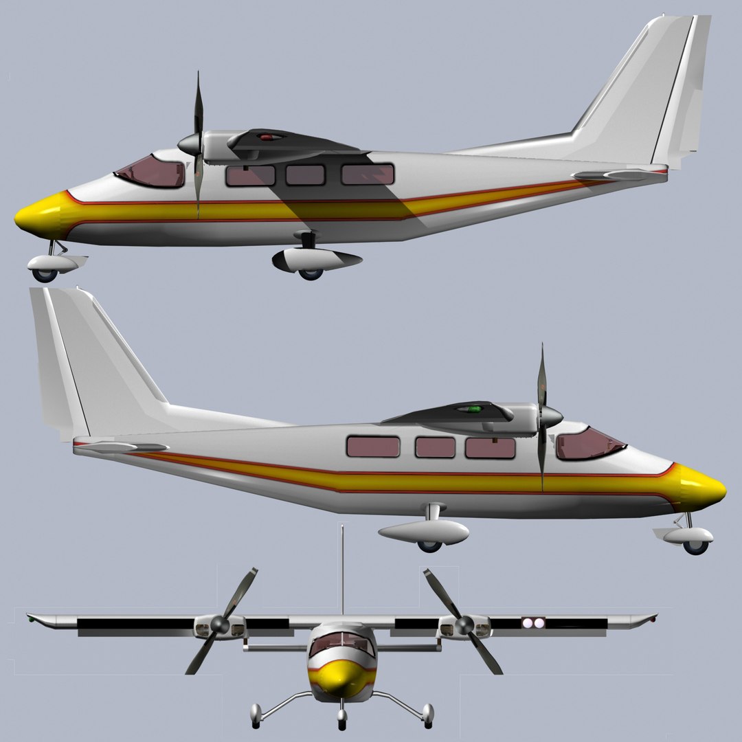 3D Partenavia P68 Commuter Model - TurboSquid 1388467