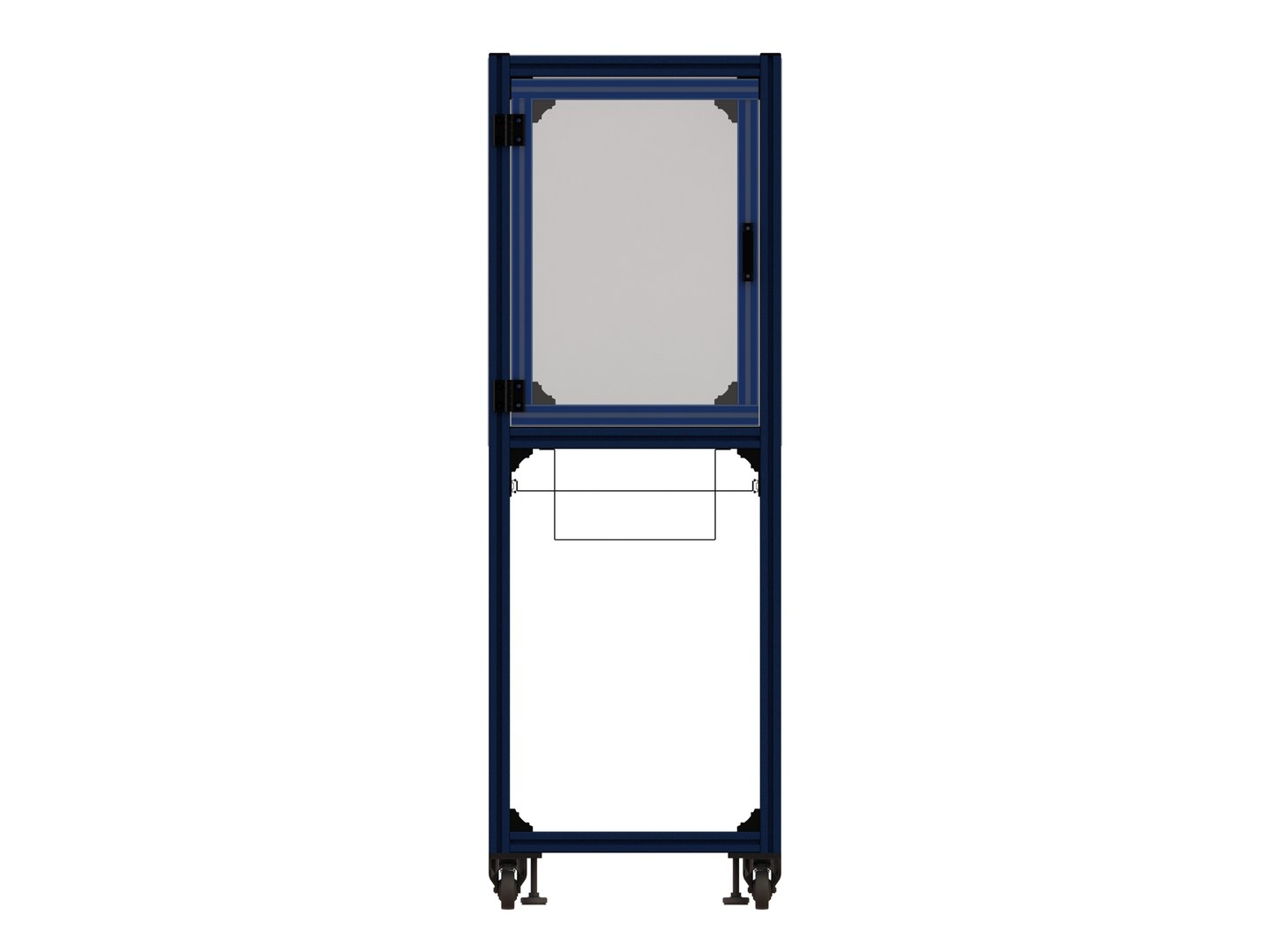 3D Aluminum Enclosed Workstation WL56 model - TurboSquid 2158129