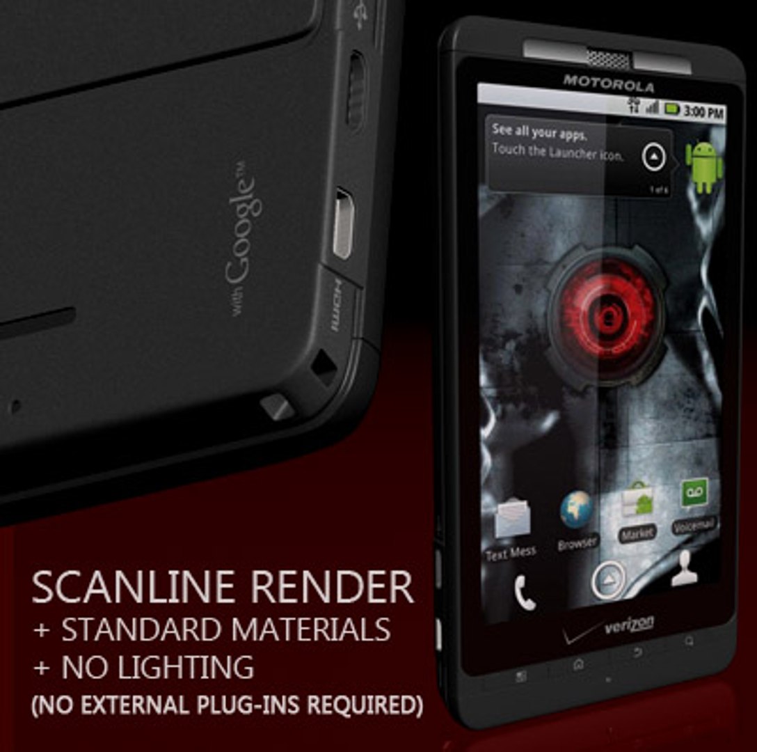 Motorola Droid X 3d Model