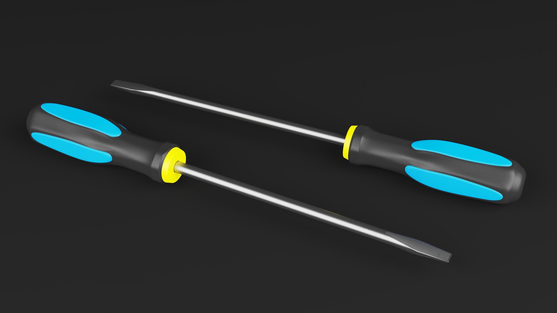 3D Flat Head Screwdriver 8mm - TurboSquid 2031815