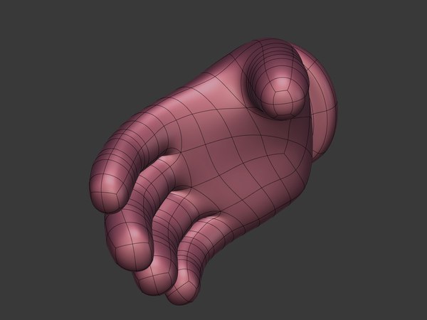 3D cartoon hand model - TurboSquid 1349850