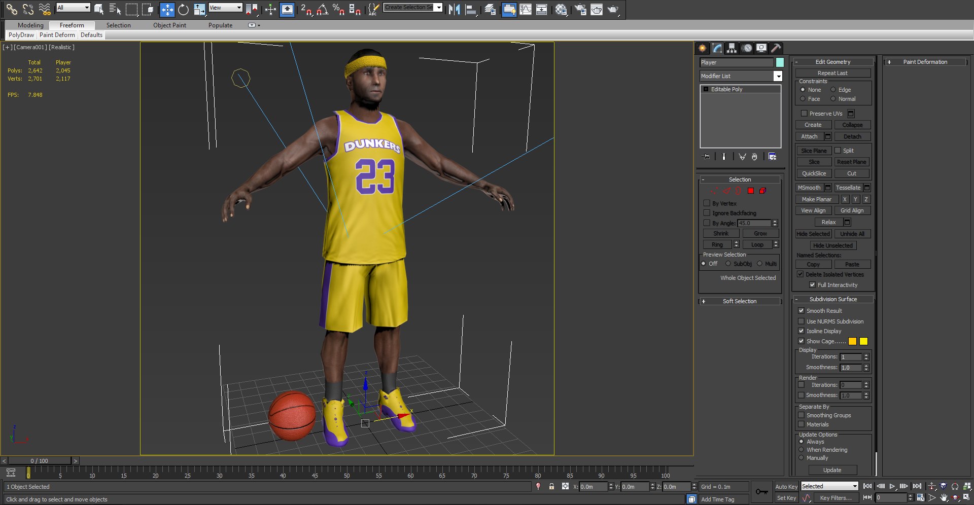 3D Model Rigged Basketball Player Ball - TurboSquid 1358270