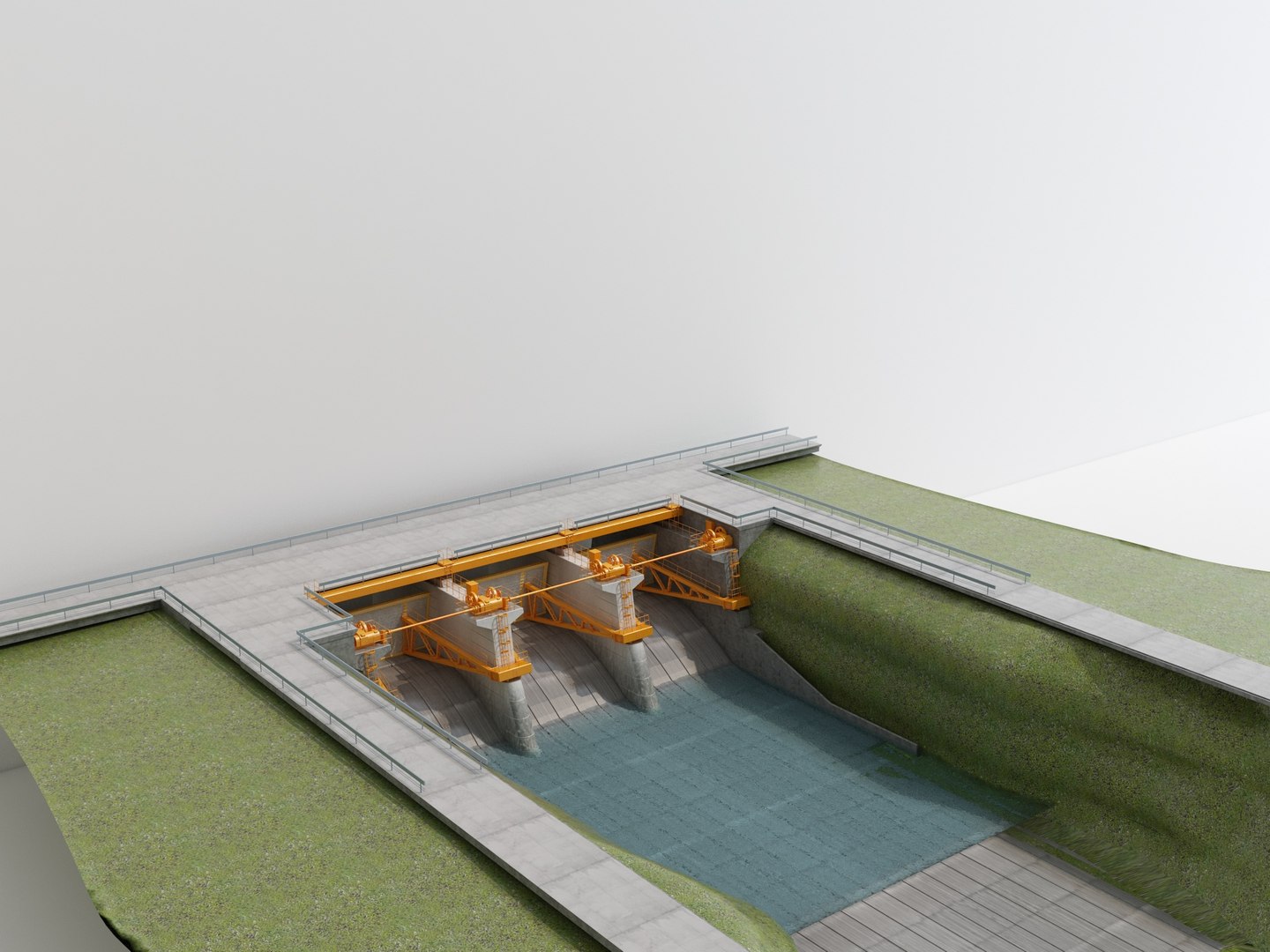 Dam 3D Model - TurboSquid 2004223