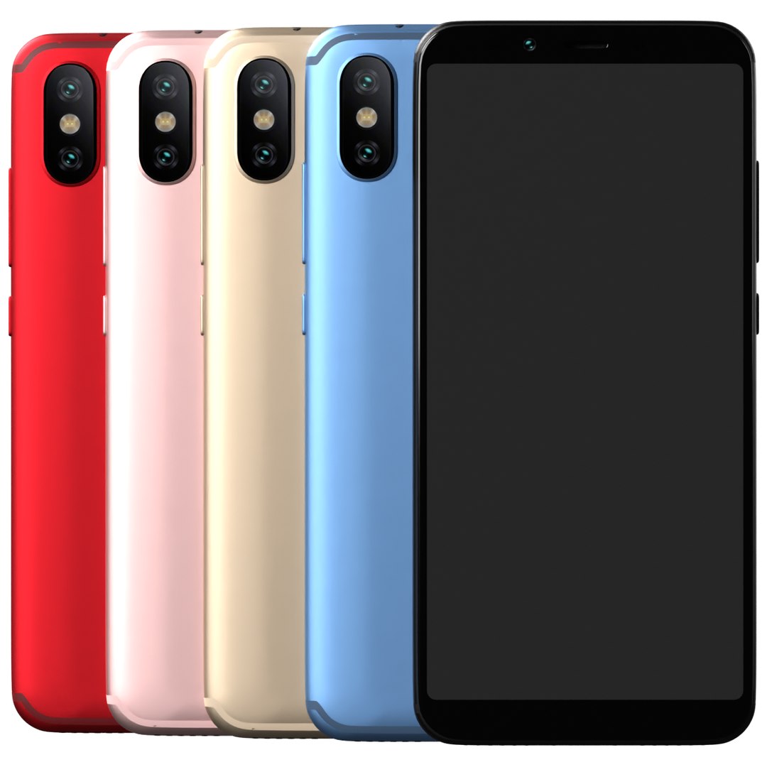 Xiaomi Mi 6X All Colors 3D Model - TurboSquid 1912144